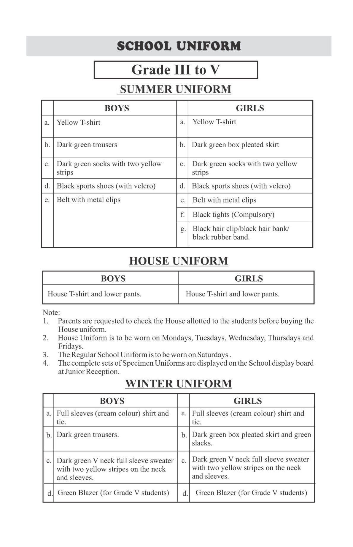 Pre-Nursery to 5th Uniform | Advanced Academy