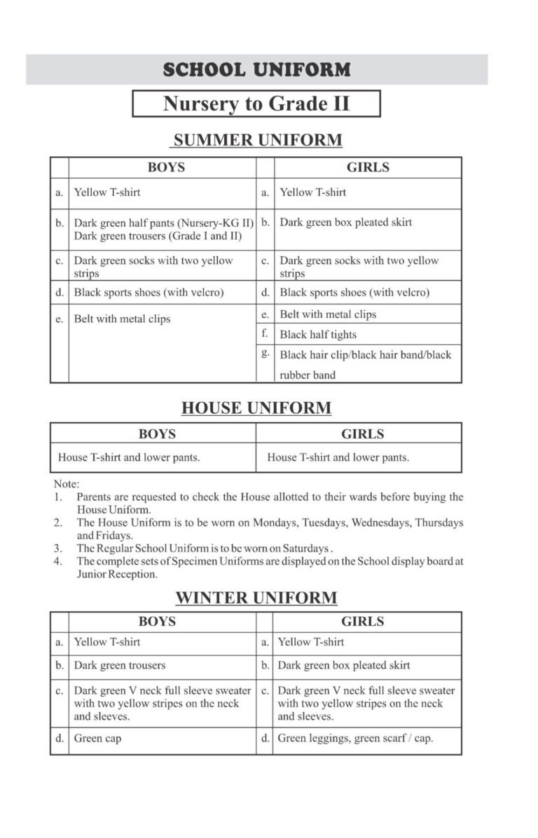 Pre-Nursery to 5th Uniform | Advanced Academy
